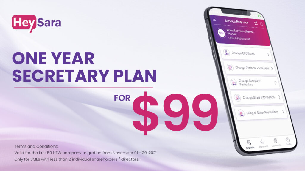 HeySara One Year Secretary Plan Promo